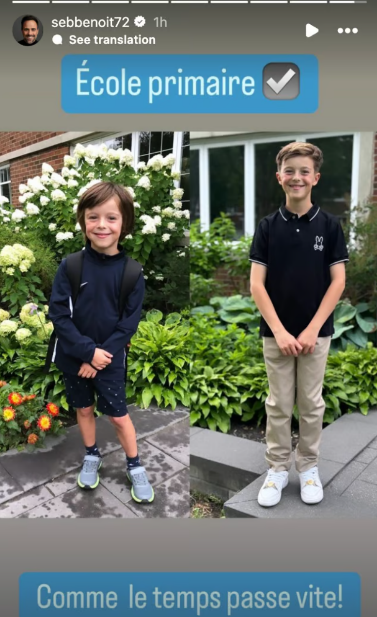 Sébastien Benoît profite de ses vacances avec sa famille et nous ...