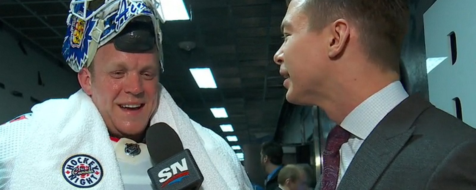 Zamboni goalie named 1st star after picking up his 1st win and breaking ...