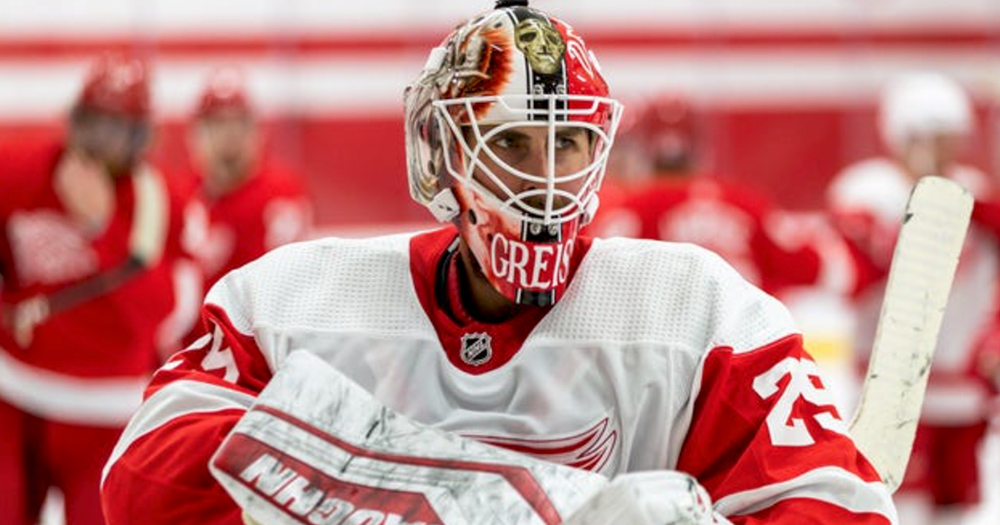 Red Wings goaltender Thomas Greiss reveals patriotic new mask - HockeyFeed