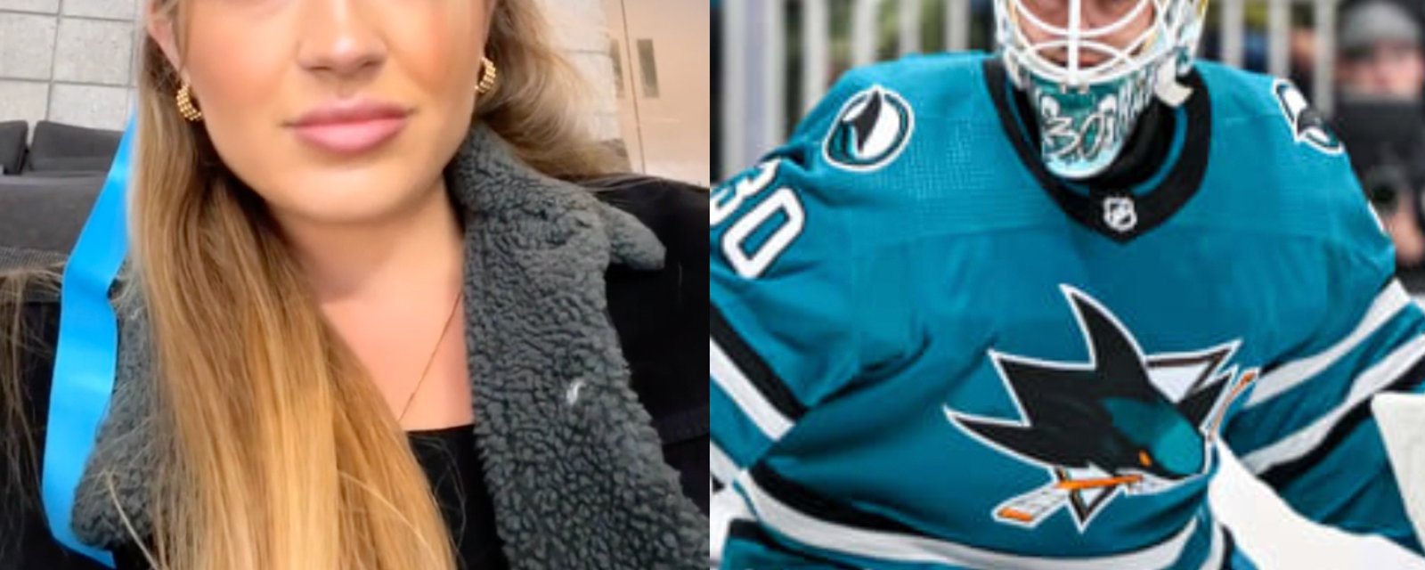 Gorgeous goalie girlfriend mocks her man in preseason game! - HockeyFeed