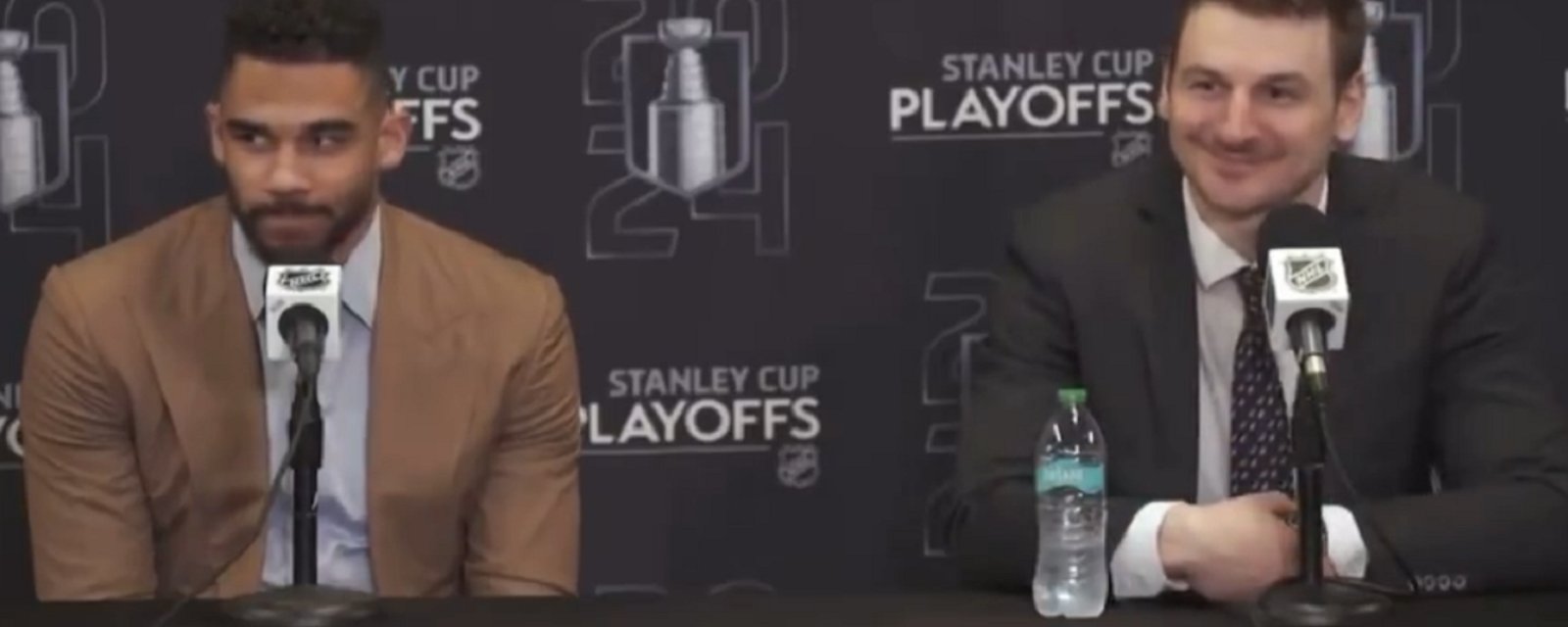 Evander Kane roasts reporter to his face after Game 3. - HockeyFeed