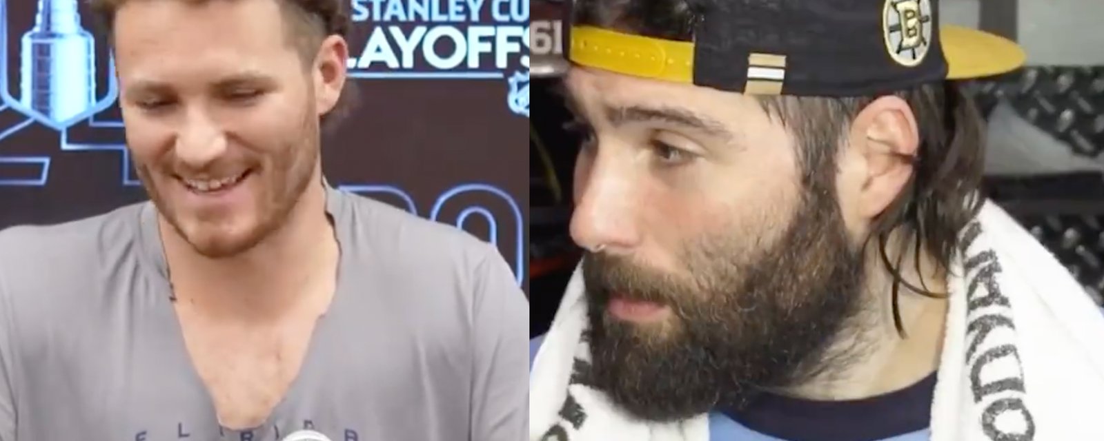 Pat Maroon taunts Matthew Tkachuk ahead of Game 3 tonight! - HockeyFeed