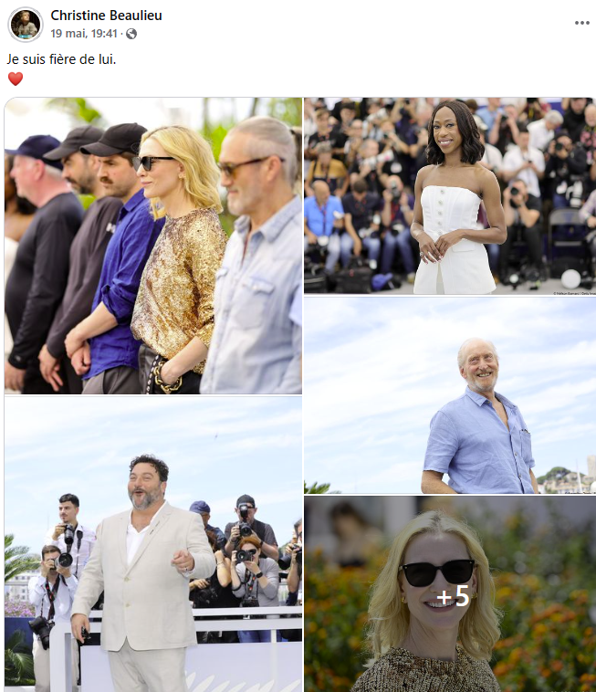 Christine Beaulieu est fière de son conjoint Roy Dupuis et elle partage ...