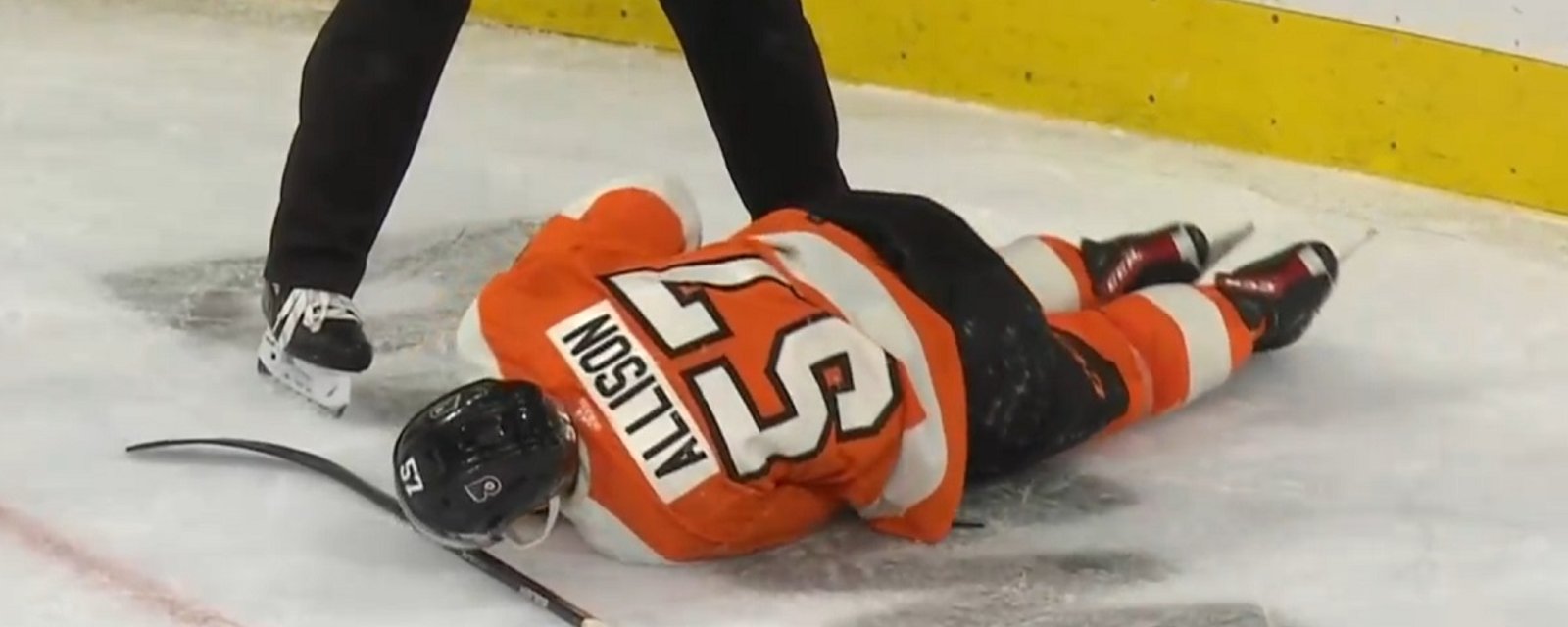 Chabot/Allison injured after a pair of hits on Saturday. - HockeyFeed