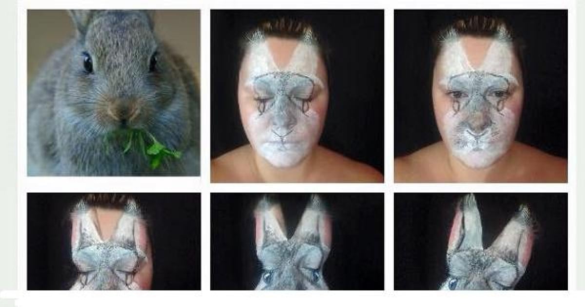 Elle réussit tellement bien son maquillage qu'aucune trace de visage ...