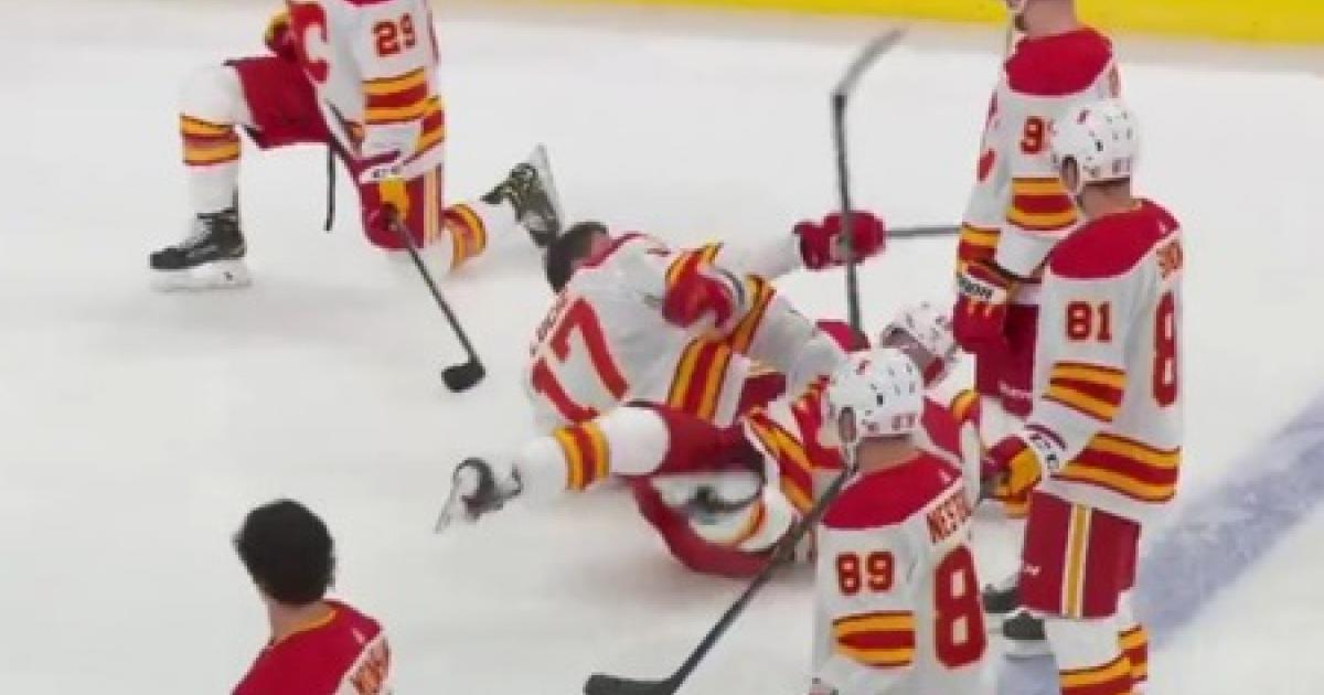 Milan Lucic est passé bien près de faire très mal aux Flames (VIDÉO ...