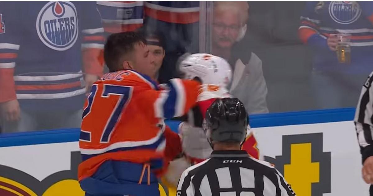 McDavid takes a hit in season opener and big bad Lucic comes to the ...
