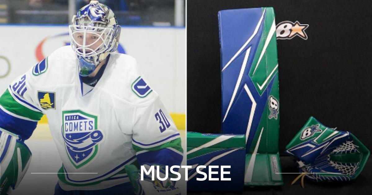 Must See: Demko’s incredible new pads - HockeyFeed