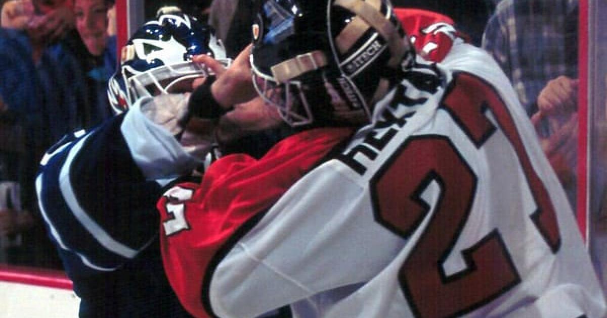 Throwback: NHL legends Ron Hextall and Felix Potvin go toe to toe ...