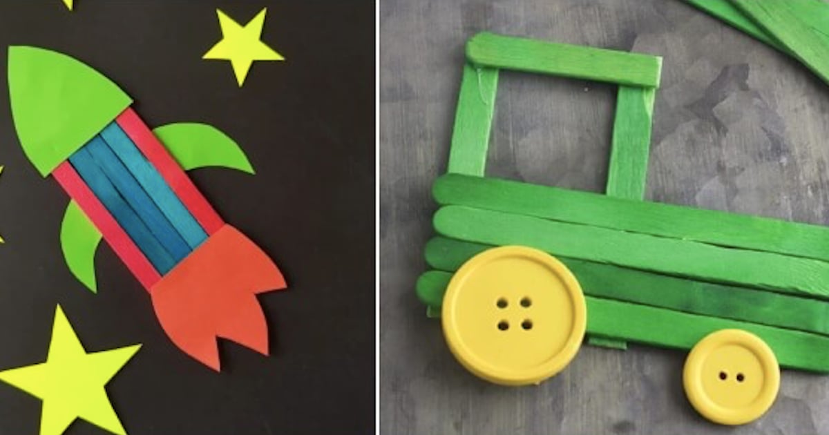 15 inspirations pour bricoler avec des bâtons de popsicle - Trucs et ...