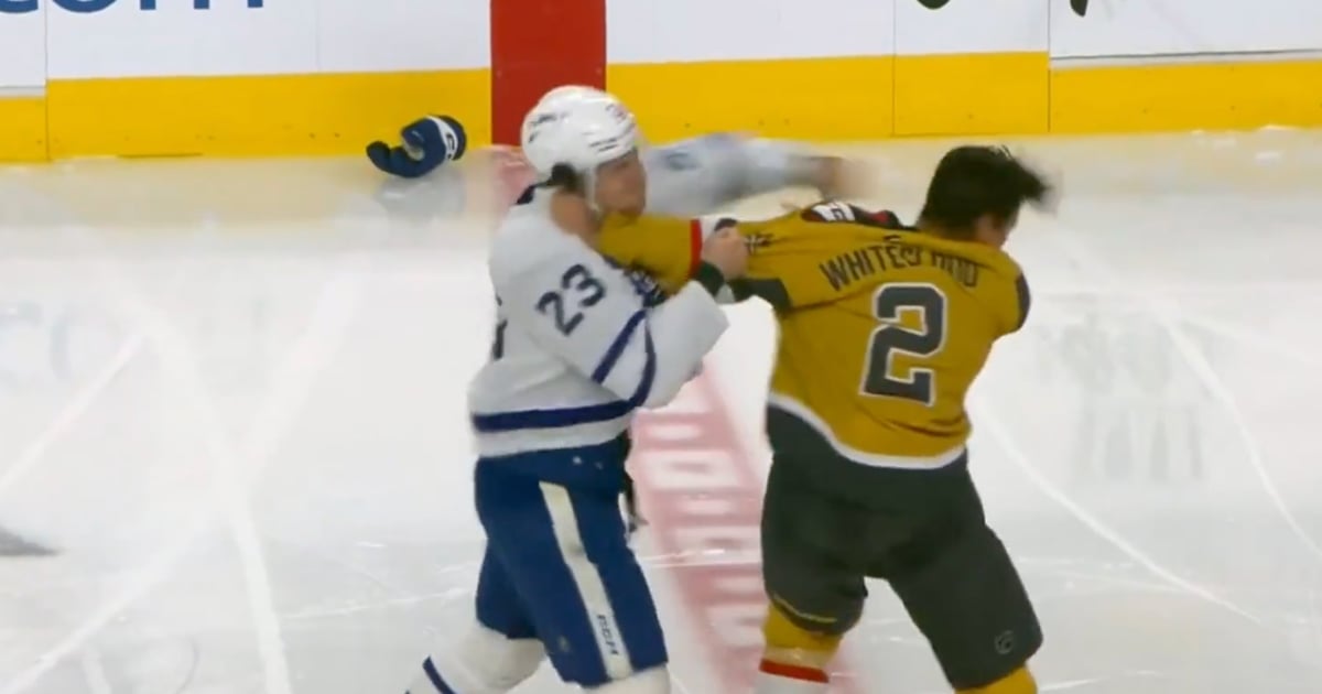 Matthew Knies drills Zach Whitecloud after he gave him suspected ...