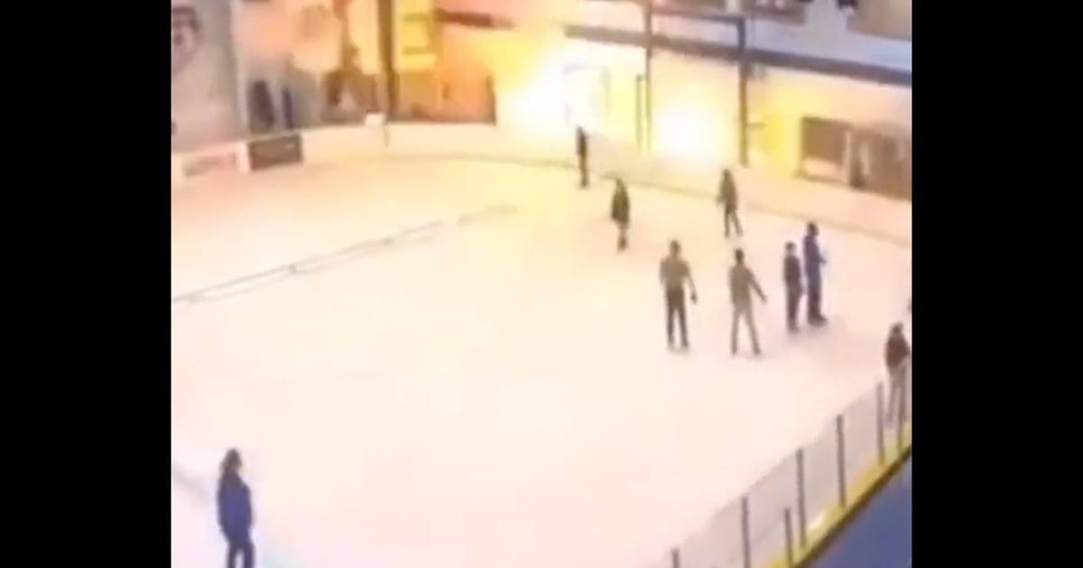 Zamboni explodes during public skate, scares the Hell out of everyone ...