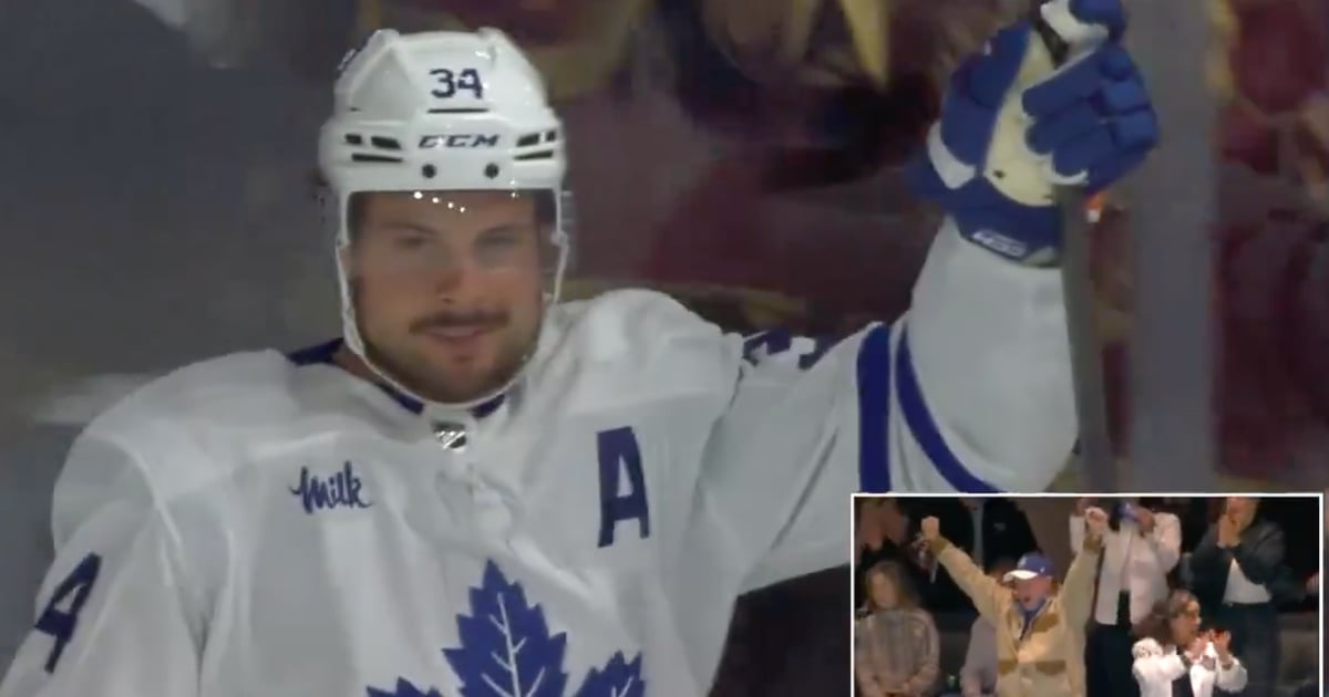 Viral reaction of Auston Matthews' parents to 50th goal will make you ...