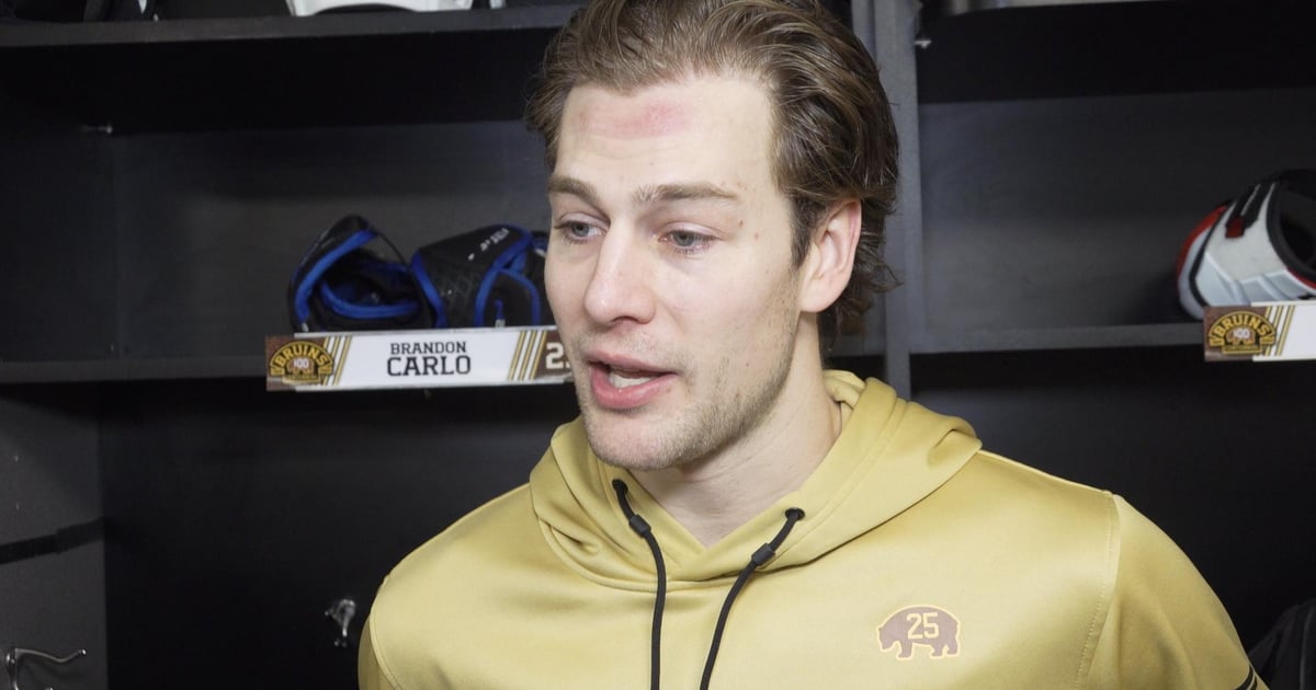 Bruins’ Brandon Carlo stuns with crazy tale of son’s birth hours before ...