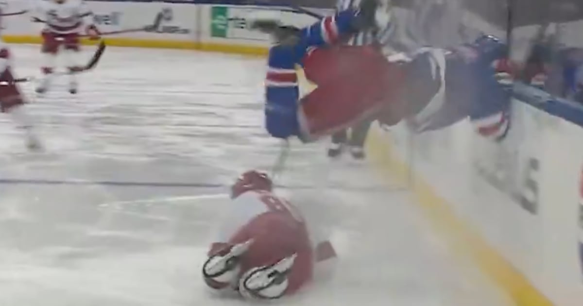 Martin Necas has candid answer to Jacob Trouba’s flying elbow attack ...