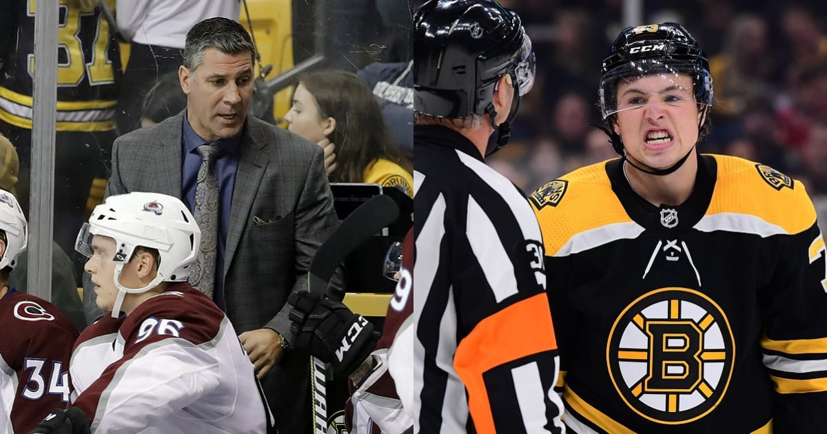 Jared Bednar calls out Charlie McAvoy over dirty play. - HockeyFeed