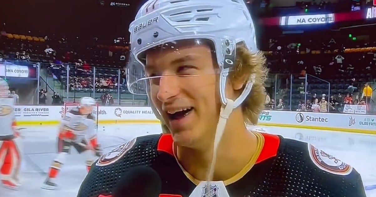 Trevor Zegras roasts Mullet Arena ahead of Saturday's game. - HockeyFeed