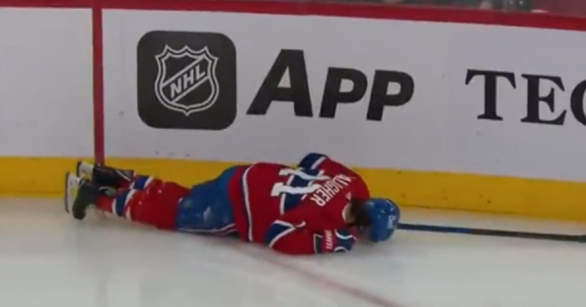Brendan Gallagher injured after violent crash into the boards. - HockeyFeed