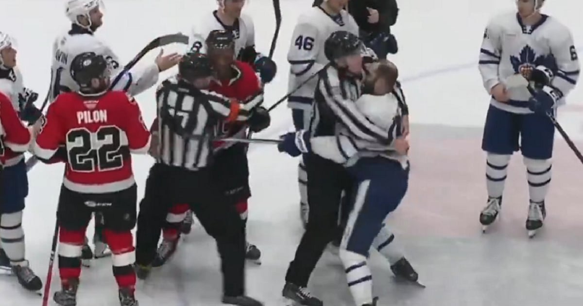 Kyle Clifford snaps and attacks opponent in handshake line. - HockeyFeed