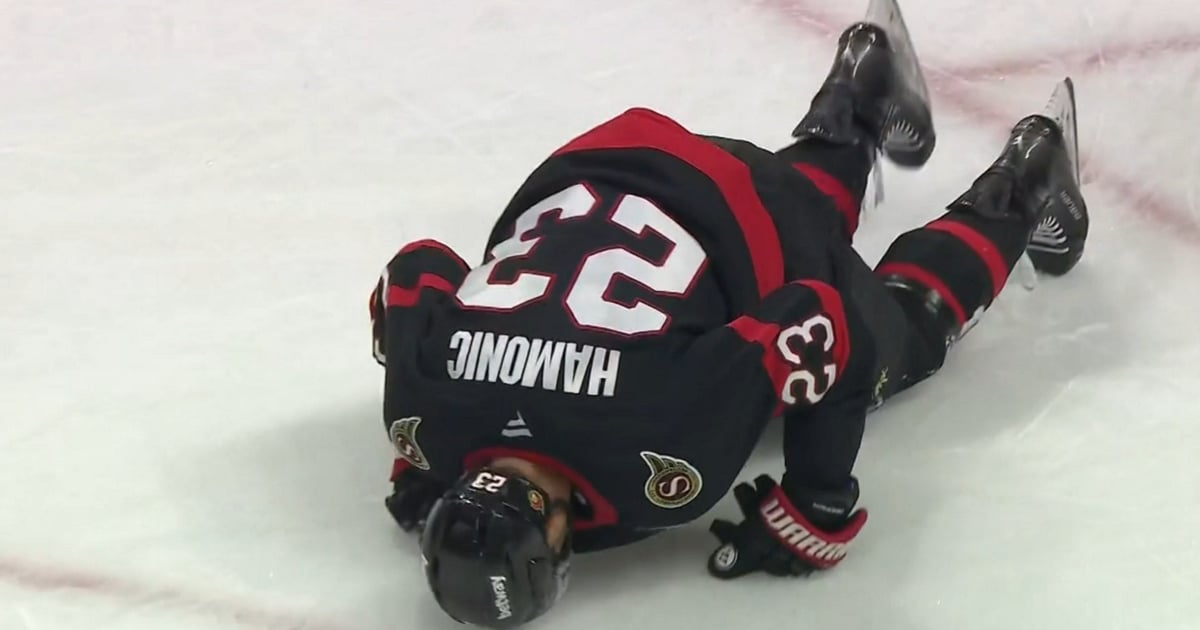 Travis Hamonic goes down one day after the trade deadline. - HockeyFeed