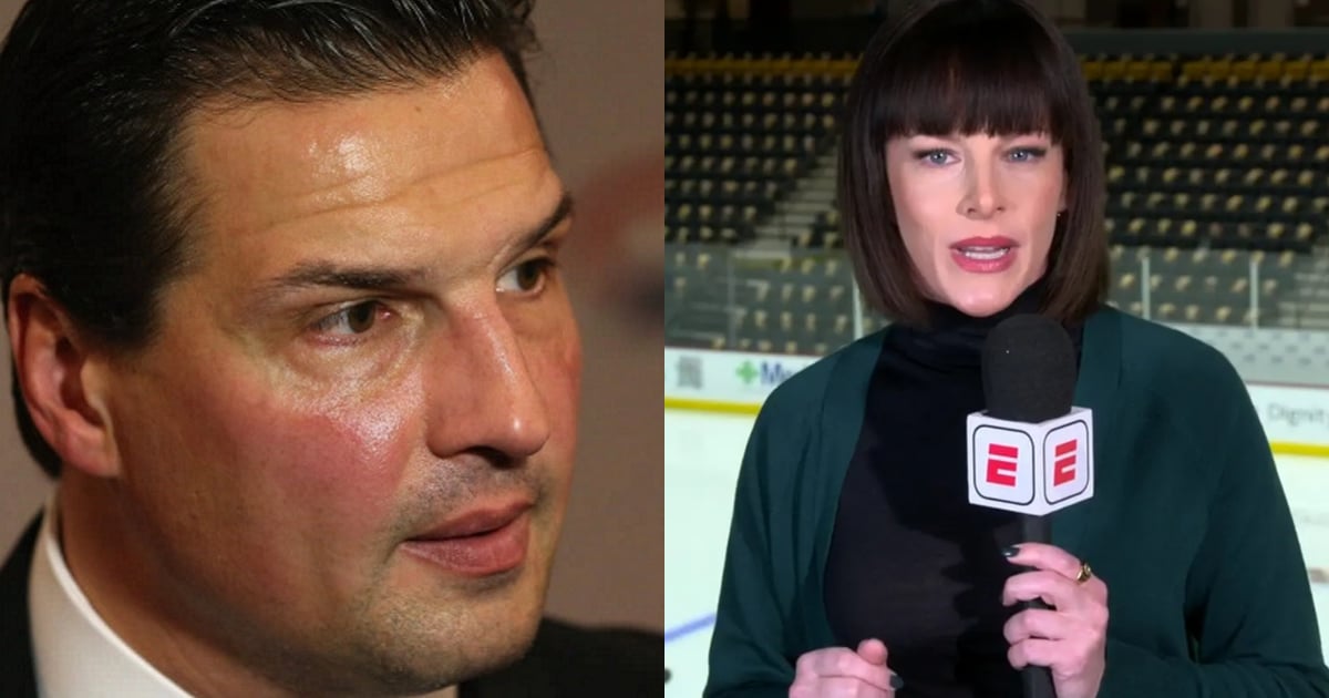 Eddie Olczyk appears to call out Leah Hextall for 'imitating' John ...