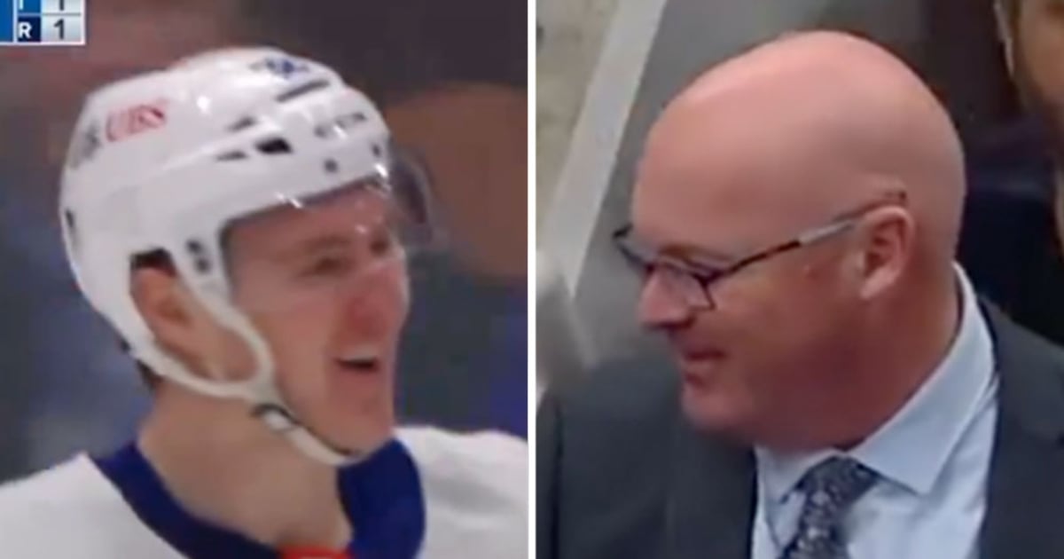 Kyle MacLean scores his first NHL goal with his Dad on the bench ...