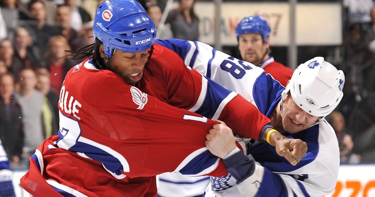 Former NHL enforcer Georges Laraque calls out Ryan Reaves. - HockeyFeed