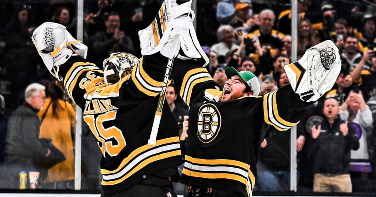 Linus Ullmark sends a heartfelt goodbye to Bruins teammates and fans ...
