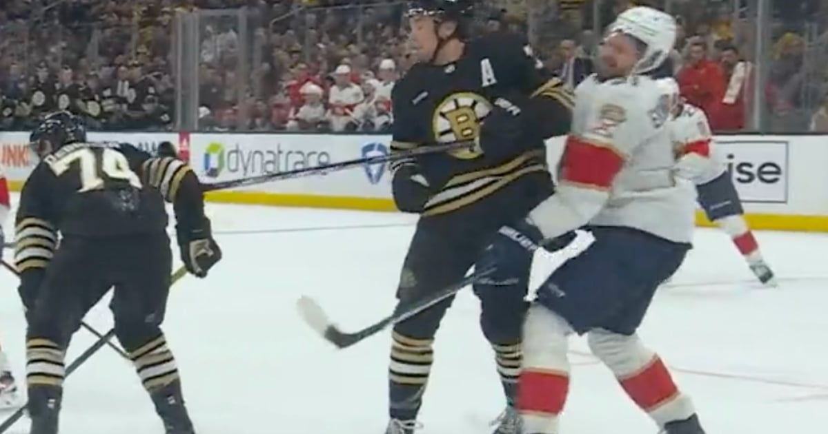 Charlie McAvoy ejected for blindside hit on Oliver Ekman-Larsson ...