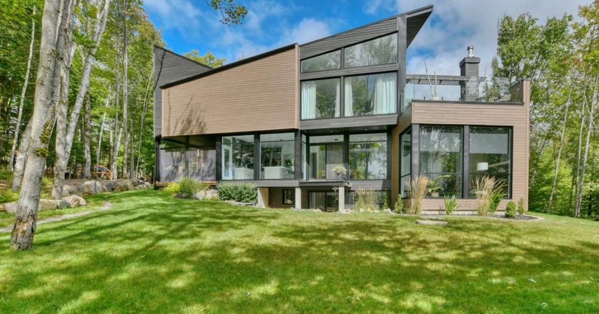 Splendide cottage contemporain dont la fenestration exceptionnelle ...