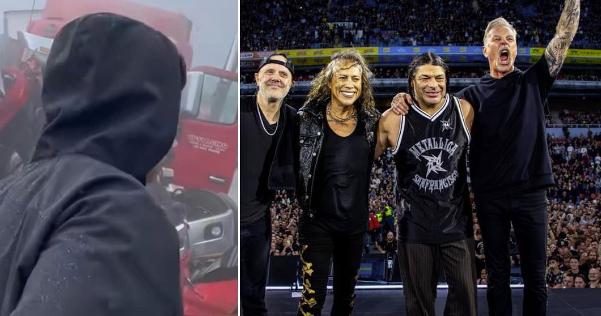 Un camion de l'équipe de Metallica impliqué dans un accident majeur ...