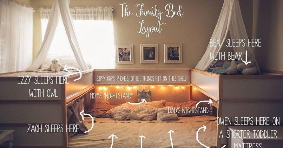 À l'aide de meubles Ikea, une maman crée le parfait lit cododo pour une ...