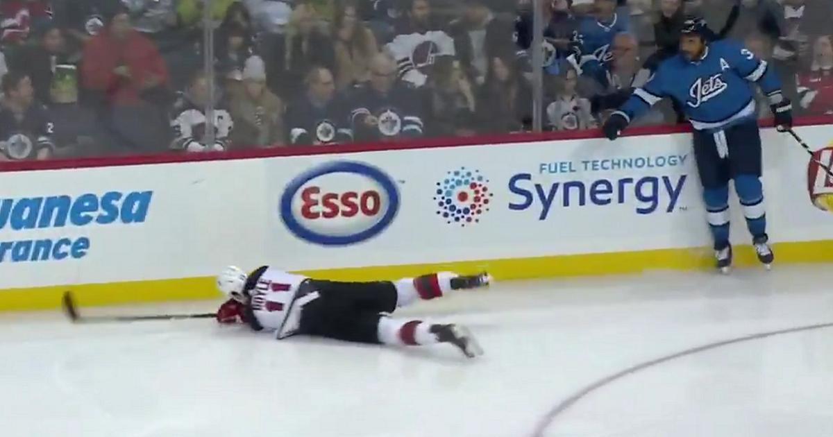 Dustin Byfuglien crushes Boyle, and Devils' fans are calling for a ...