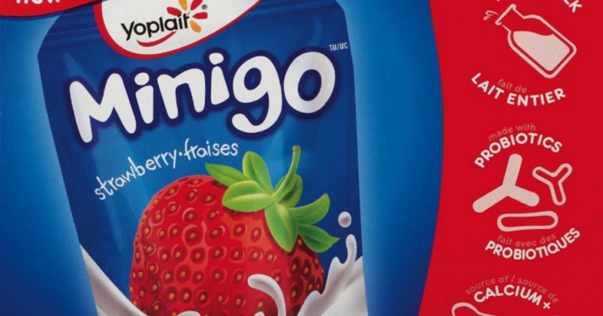 Important rappel de yogourt de marque Yoplait Minigo et de marque ...