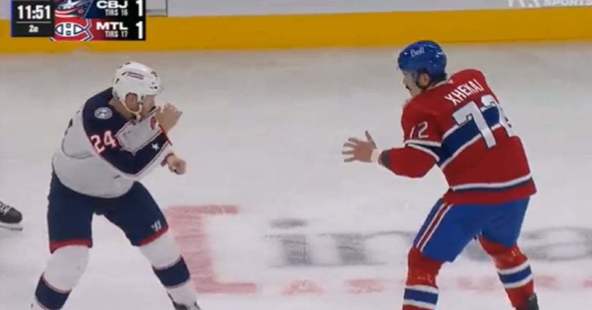 Arber Xhekaj et Mathieu Olivier jettent les gants et nous offrent un meilleur combat que Tyson ...