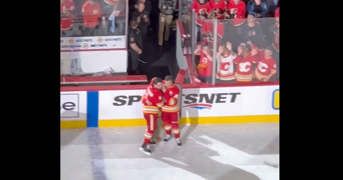 Johnny Gaudreau is named 1st Star in Calgary, his Dad comes onto the ...