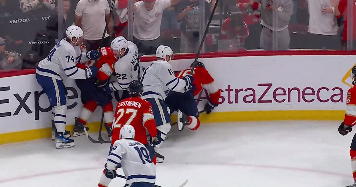 Max Domi sparks controversy with late hit on Aleksander Barkov ...