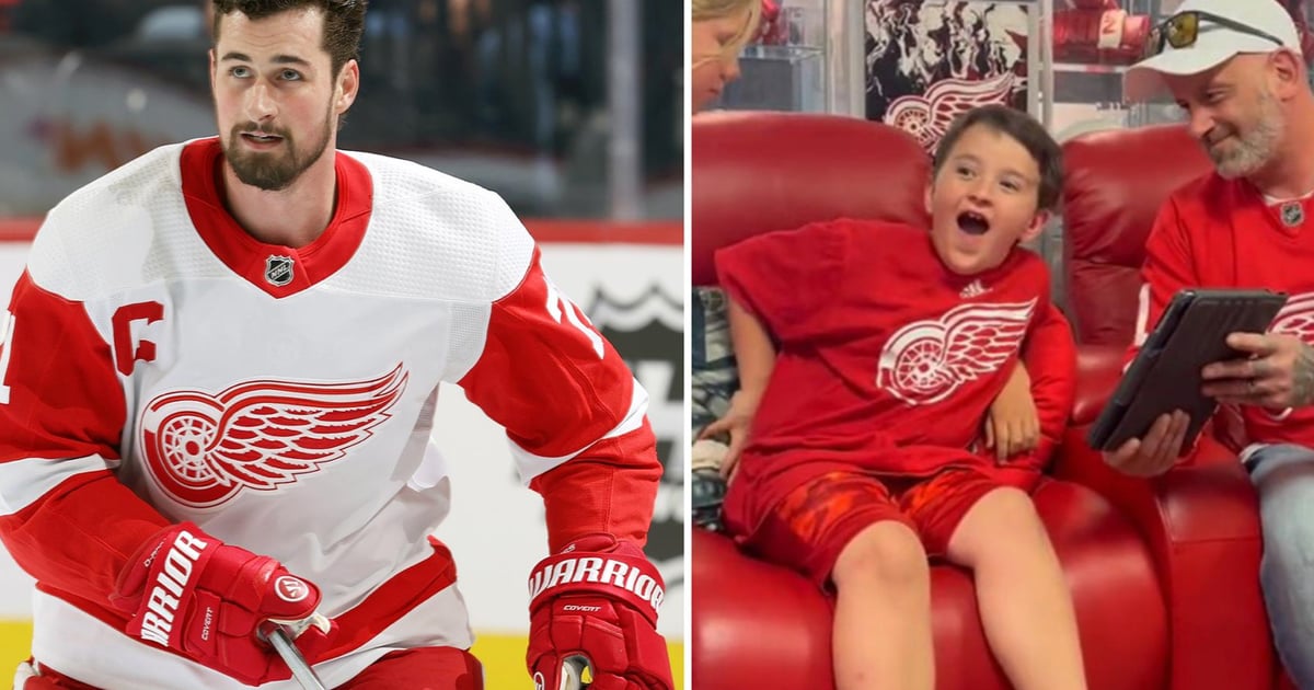 Dylan Larkin gives young fan thrill of a lifetime - HockeyFeed