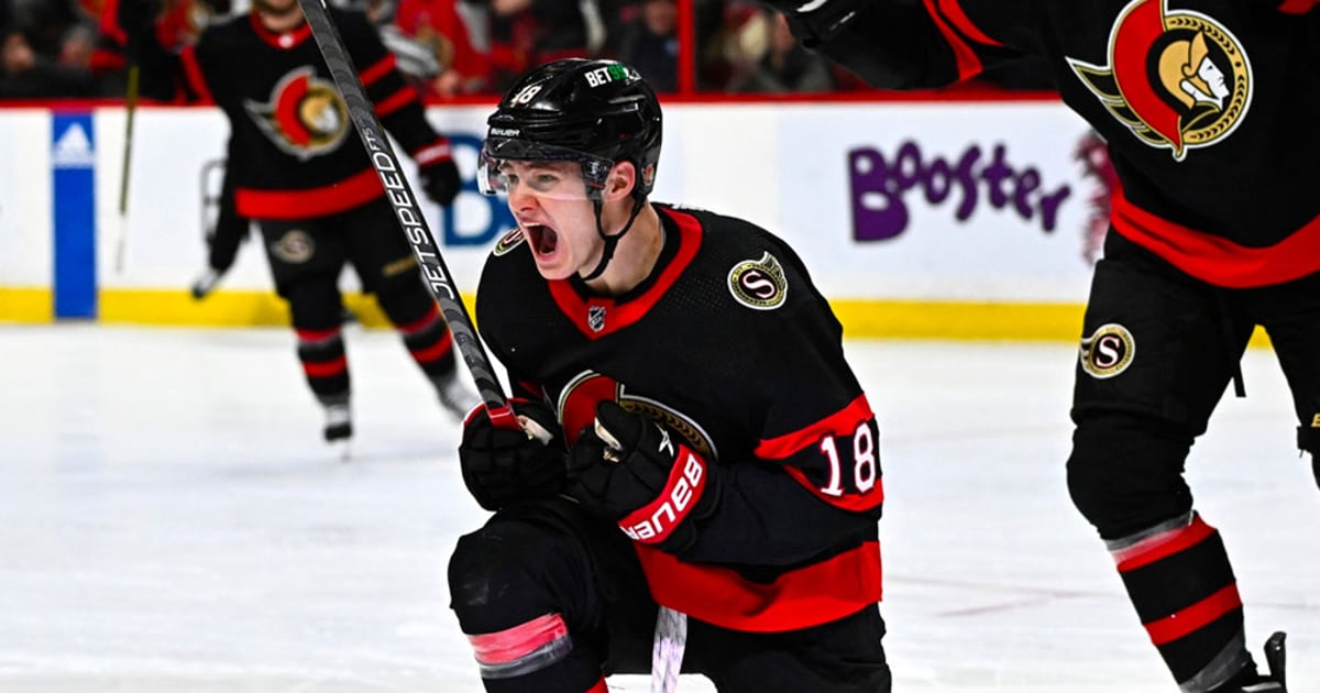 Stutzle scores a crazy baseball swing goal to win it with just 2 ...