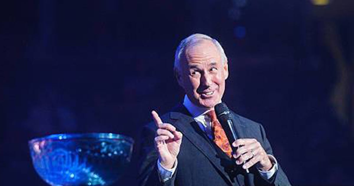 Fans literally throw garbage at Ron MacLean following Game 1 - HockeyFeed