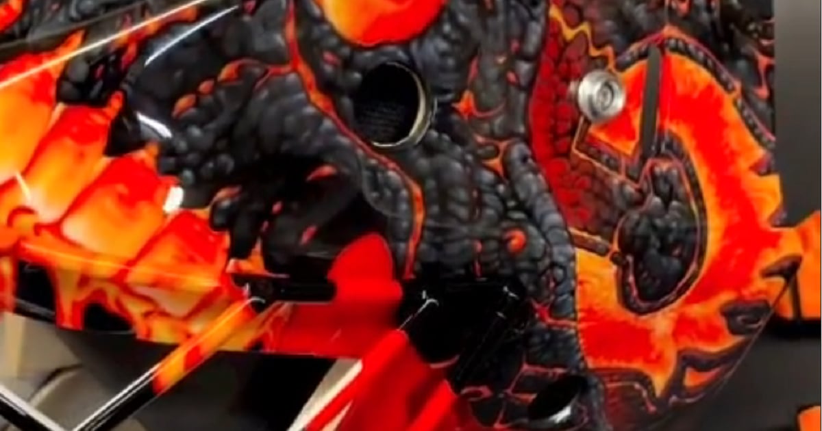 Jacob Markstrom unveils new “Lava Skull” goalie mask. - HockeyFeed