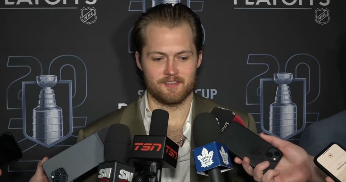 William Nylander responds to threat from Matthew Tkachuk. - HockeyFeed